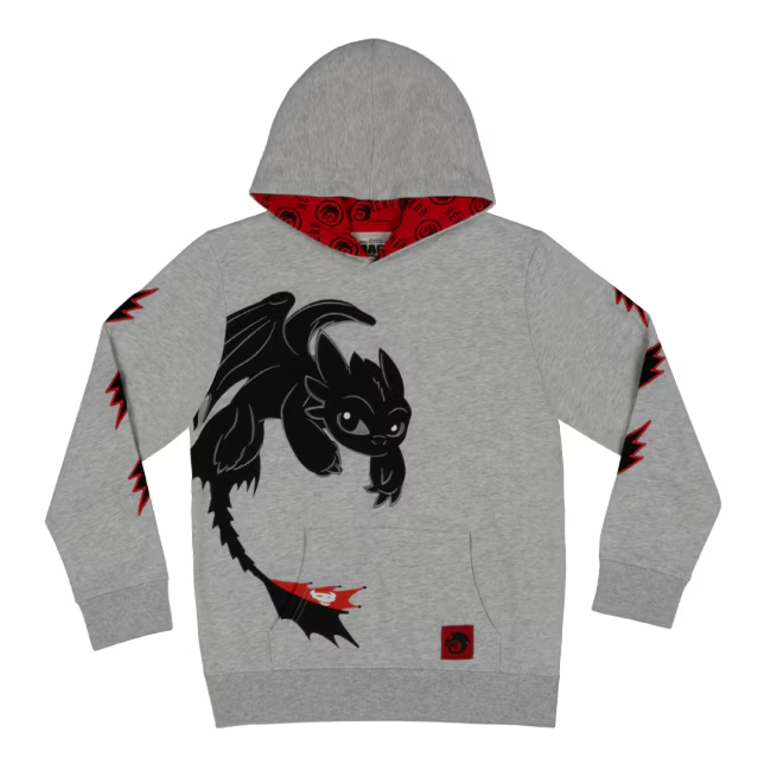 How To Train Your Dragon Toothless Lightning Bolt Youth Hooded Sweatsh ...